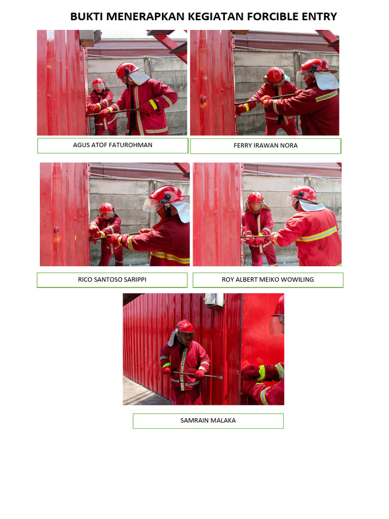 Bukti Menerapkan Kegiatan Forcible Entry - Ferry | PDF