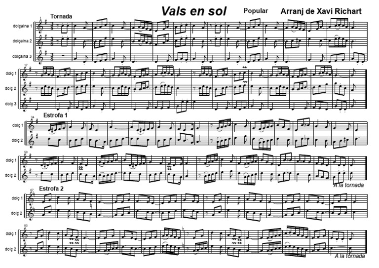 Vals en Sol - X.Richart (Apaisat) | PDF