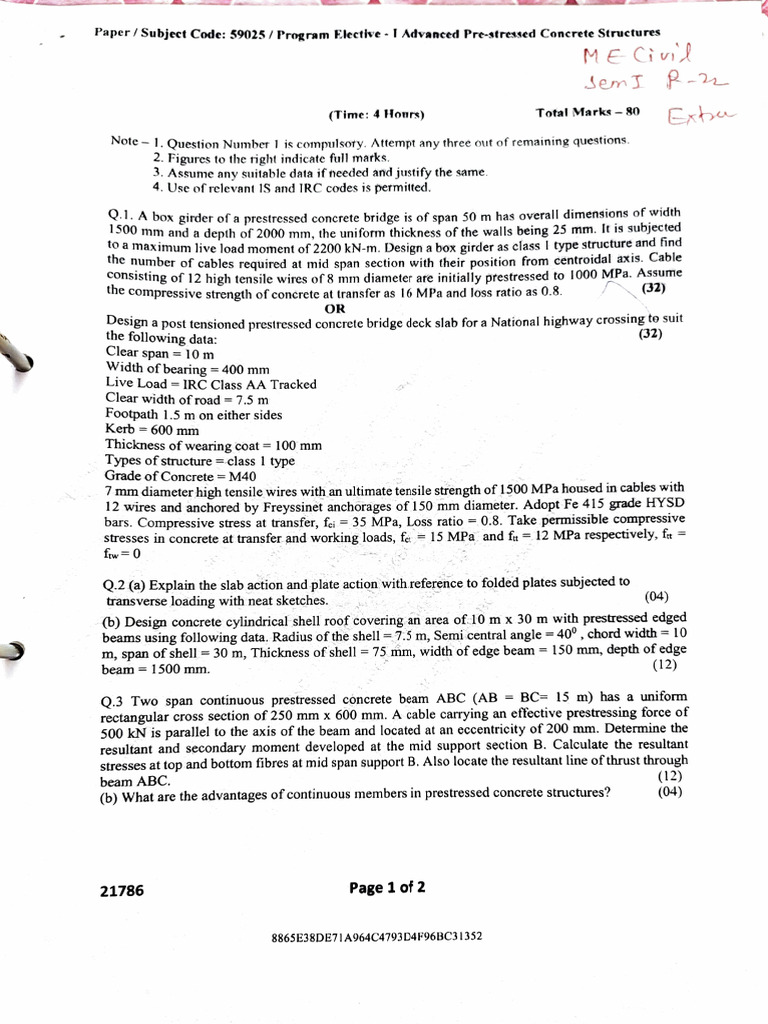 Apcs 2 | PDF | Prestressed Concrete | Beam (Structure)