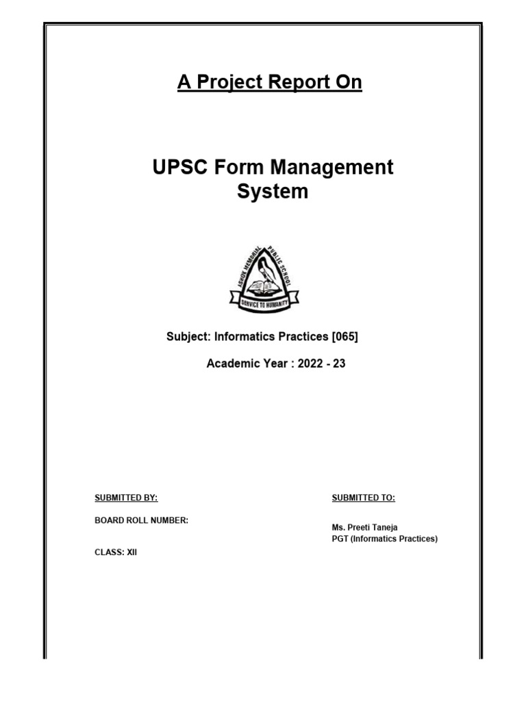 UPSC Forms | PDF | Software Testing | Programming