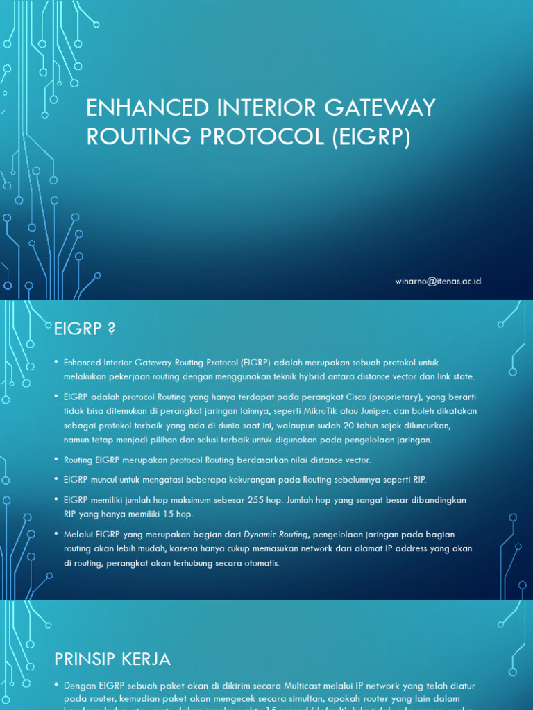 Enhanced Interior Gateway Routing Protocol (EIGRP) | PDF