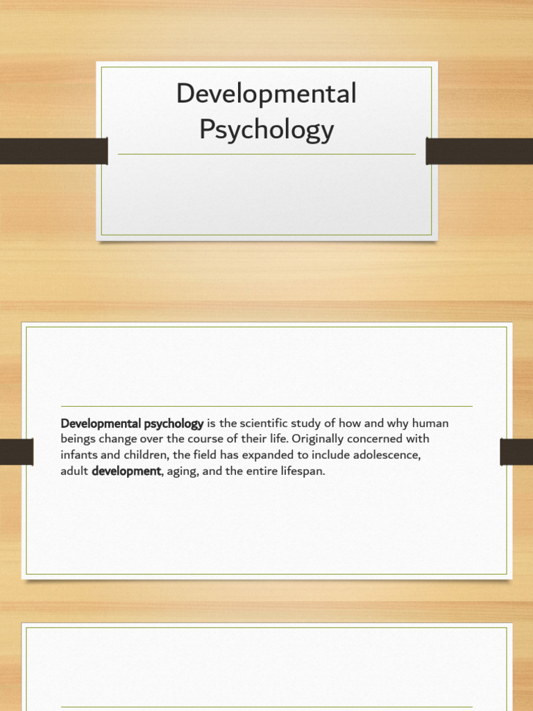 Developmental Psychology | PDF