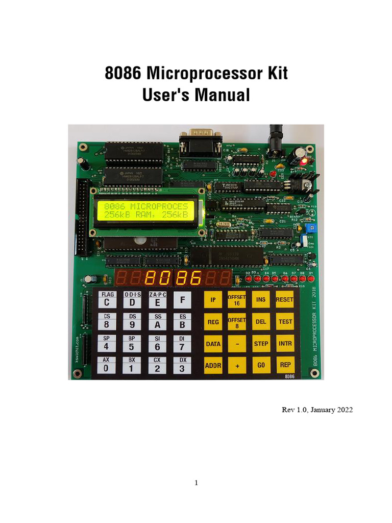 8086 Usermanual | PDF | Programming | Computer Program