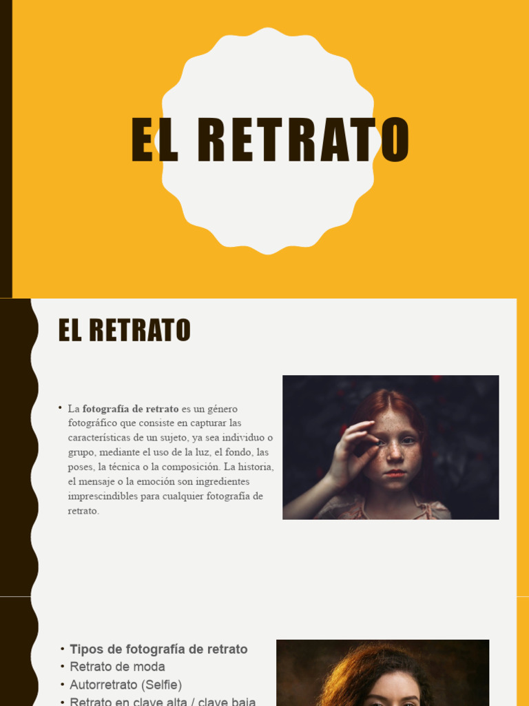 Tipos y Técnicas de Retrato Fotográfico | PDF | Retrato | Selfie