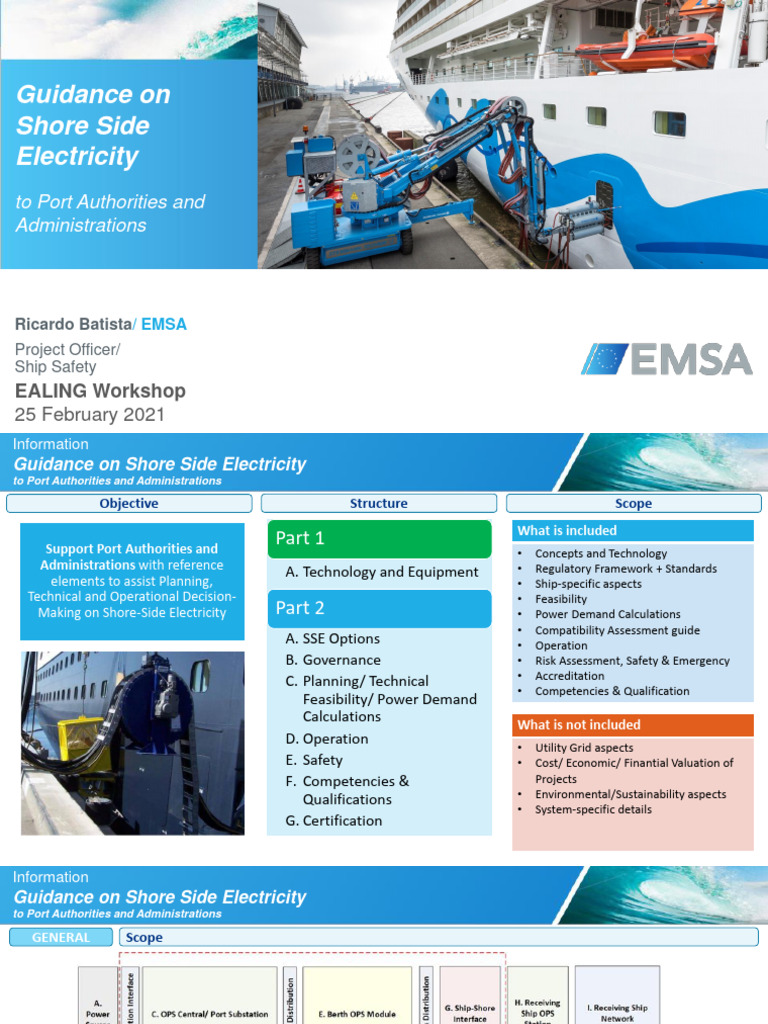Shore Side Electricity Guide for Ports | PDF | Smart Grid | Physical ...