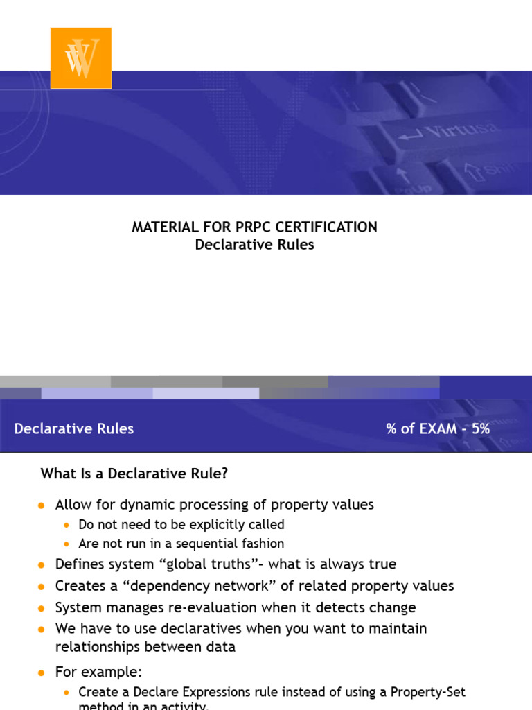 Declarative Rules | PDF | Database Index | Copyright