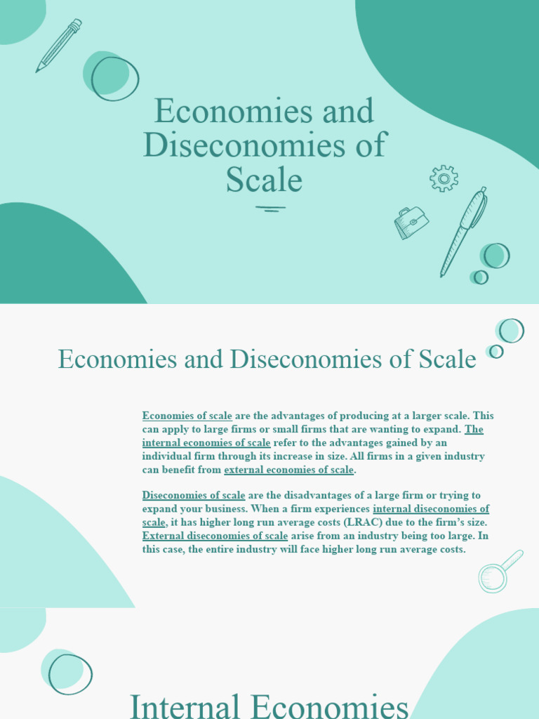 Economies and Diseconomies of Scale Explained | PDF | Economies Of ...