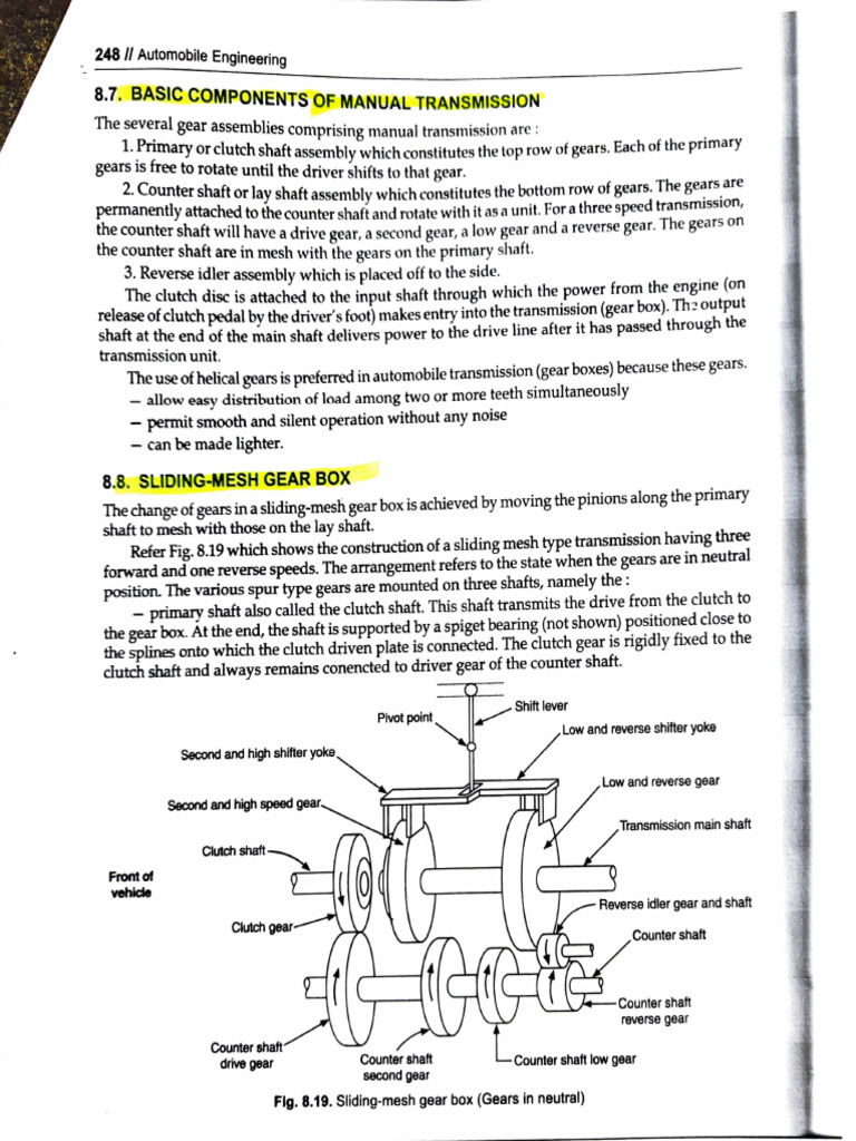 Gear Box and Its Types | PDF | Manual Transmission | Gear