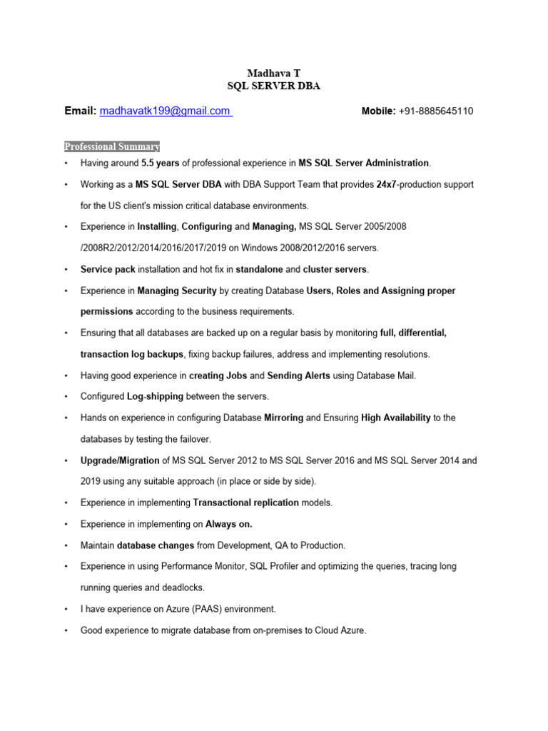 Madhava 3 | PDF | Databases | Microsoft Sql Server