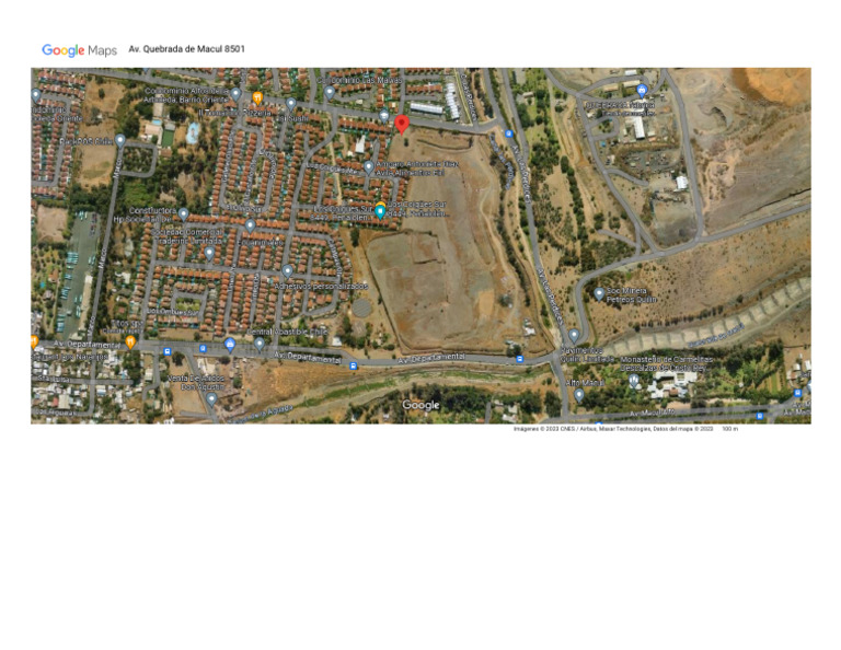 Av. Quebrada de Macul 8501 - Google Maps | PDF