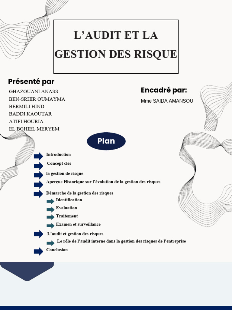 Audit Et Gestion de Risque | PDF | Risque | Gestion des risques