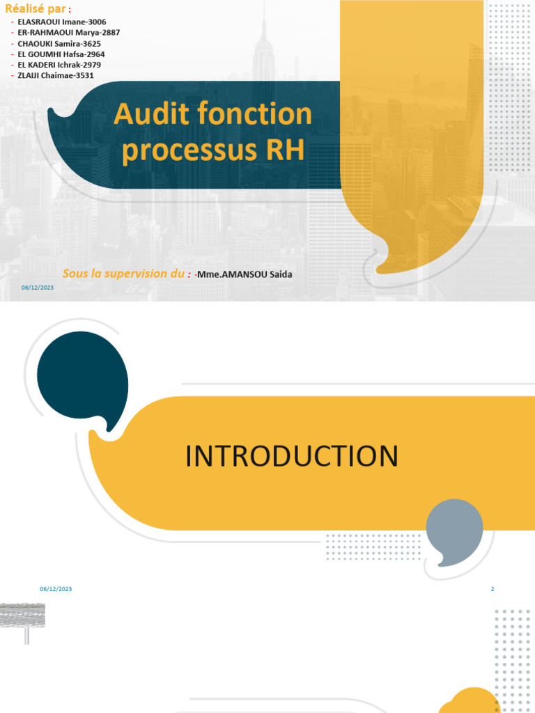 Audit FCT Processus RH | PDF