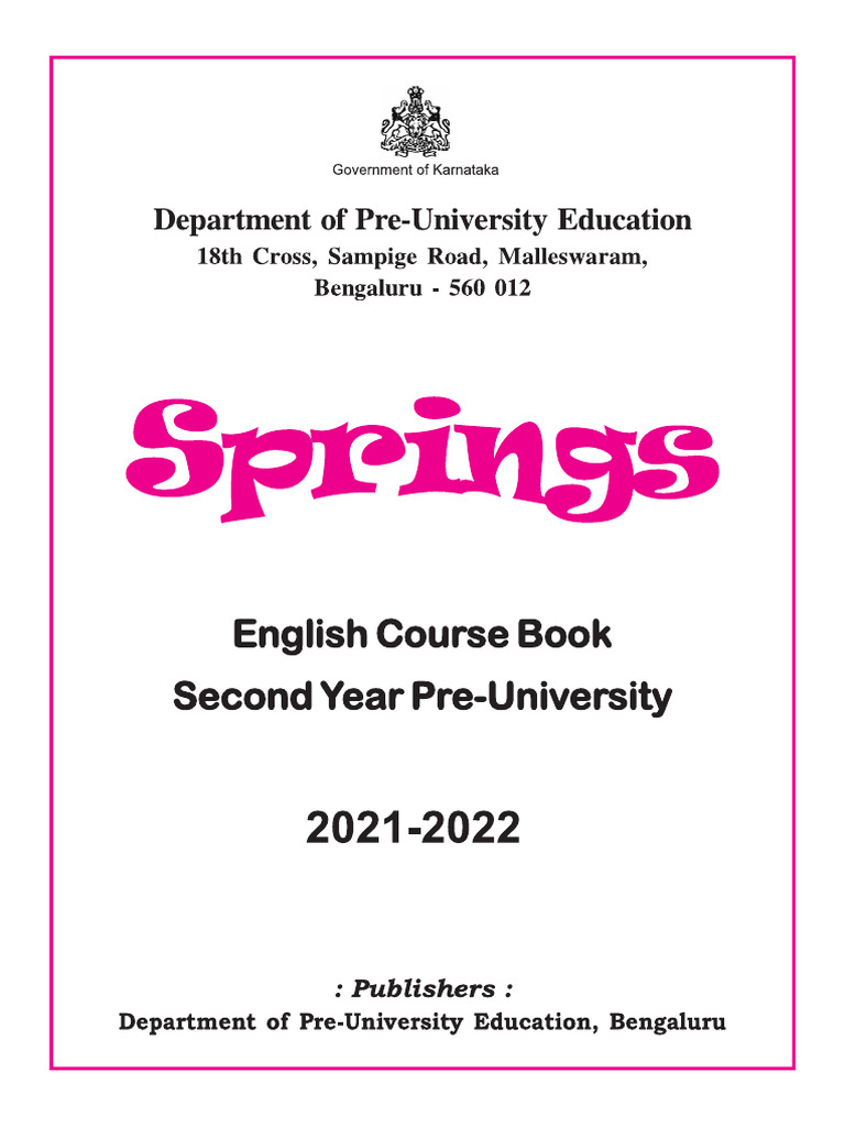 58 2nd PUC English TB | PDF