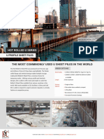Arcelor U-Type Sheet Pile Specifications | PDF | Building Materials