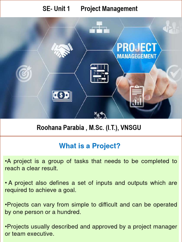 Unit1 Project Management | PDF | Project Management | Software Quality