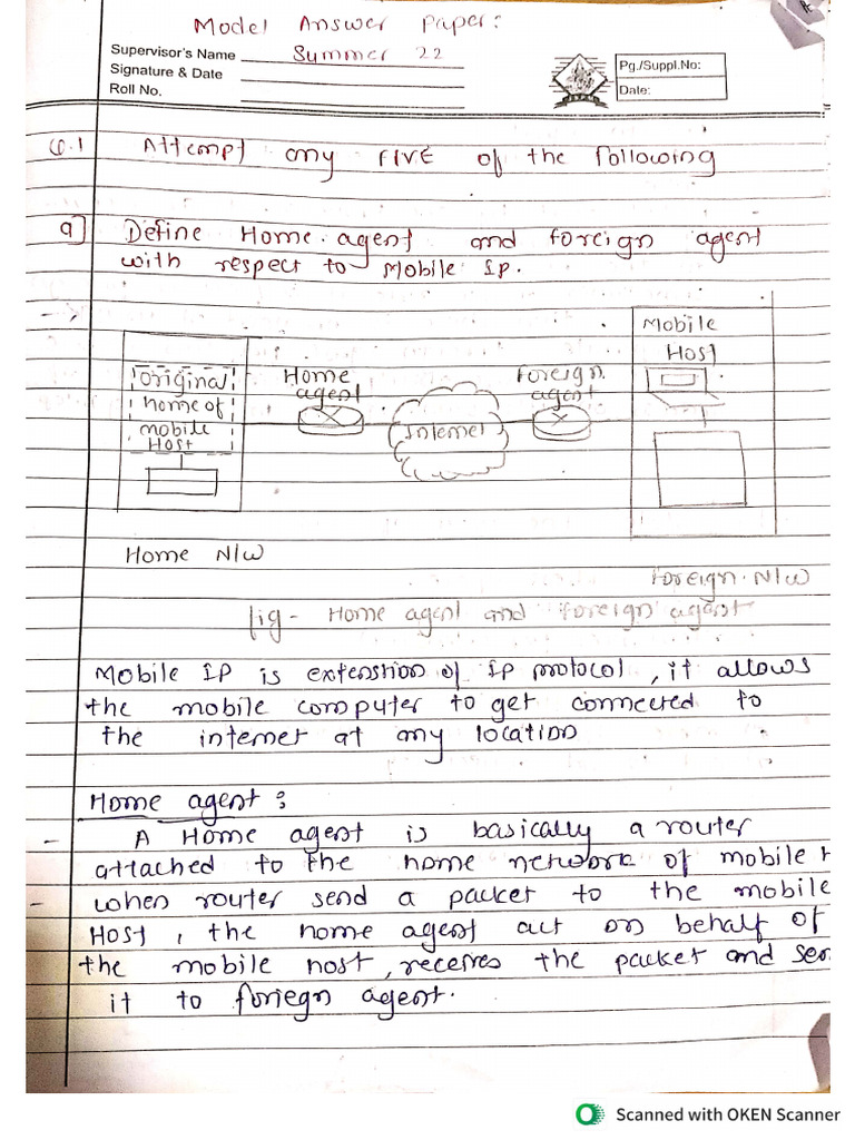 ACN Summer 22 Model Answer | PDF