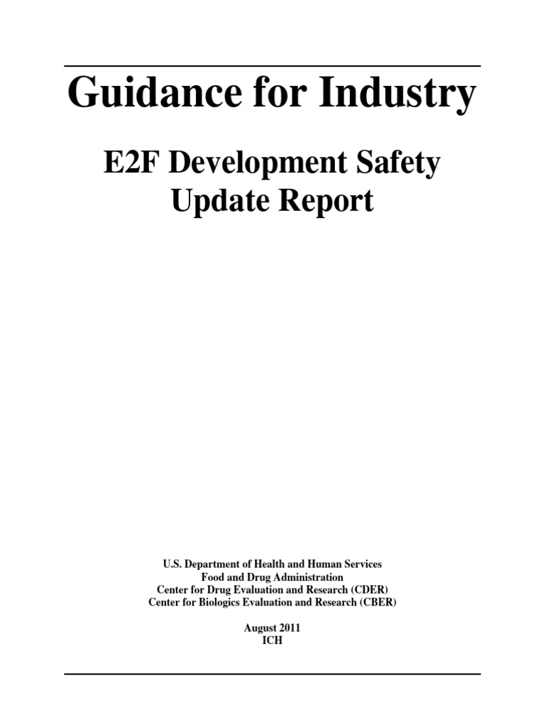 E2F Development Safety Update Report | PDF | Clinical Trial | Phases Of ...