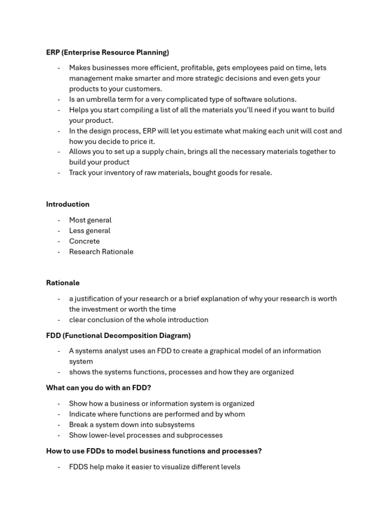 ERP (Enterprise Resource Planning) | PDF | Enterprise Resource Planning | Business Process