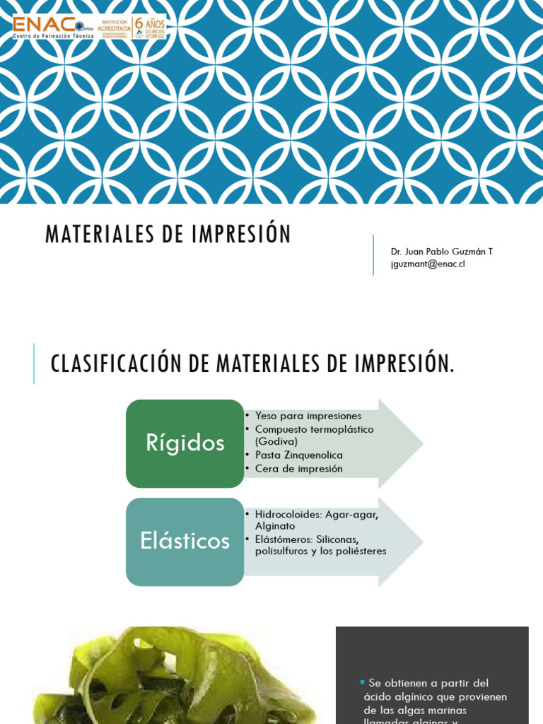 Guía de Materiales de Impresión Dental | PDF