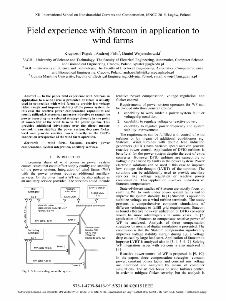 Poland - Field - Experience - With - Statcom - in - Application - To ...