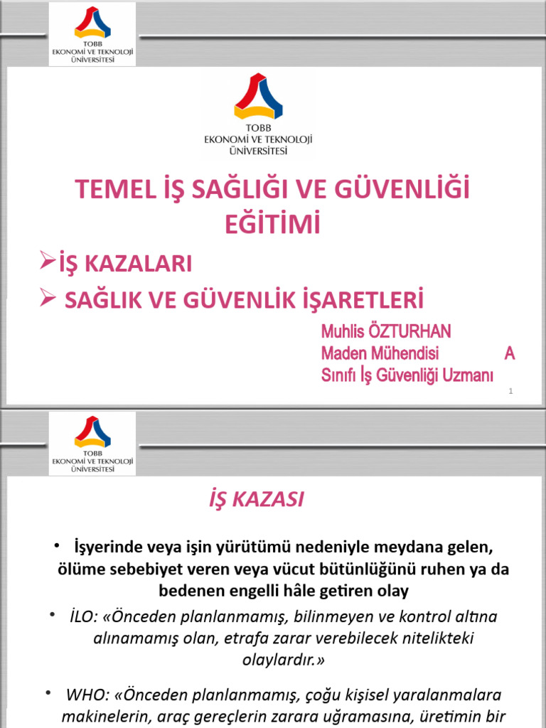 Tobb Etü-İş Kazalari | PDF Tobb Etü-İş Kazalari | PDF