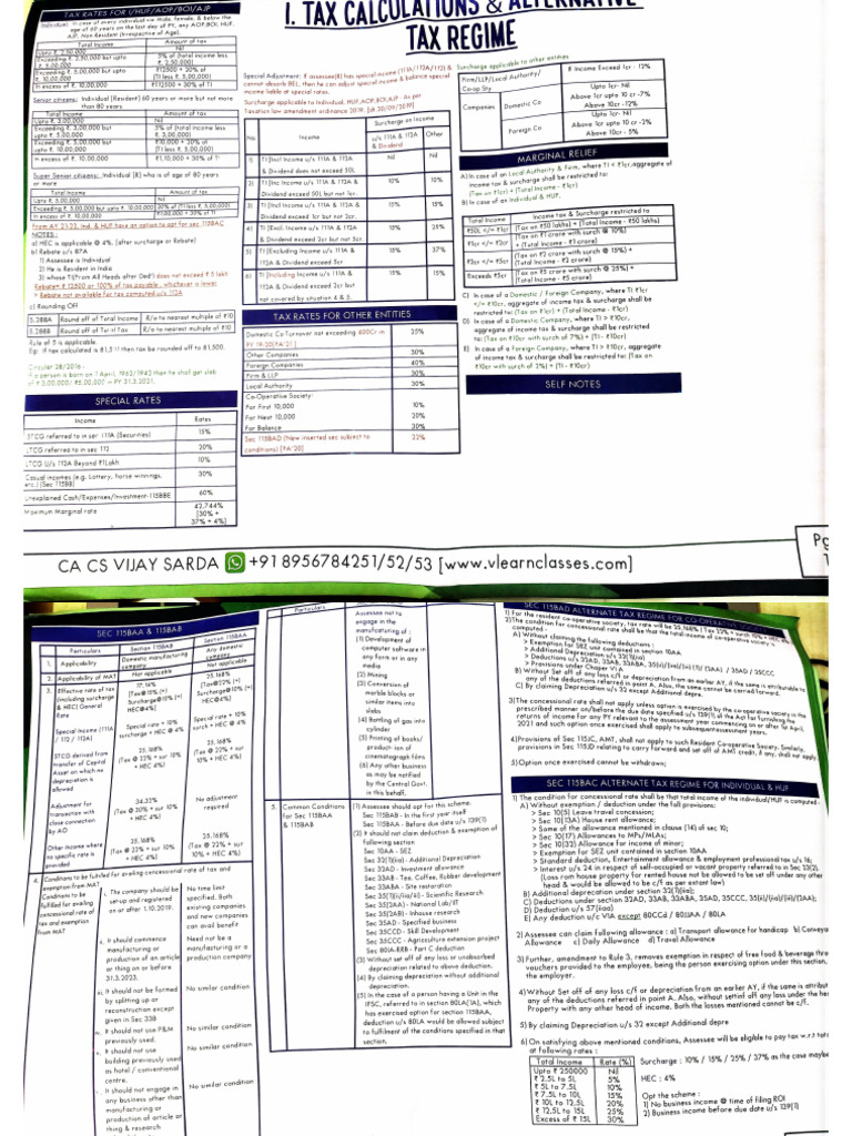 Dt Charts 1 Pdf