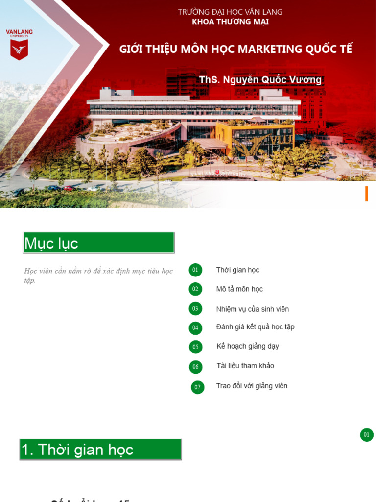 Bài 0-Mar QT-Giới thiệu môn học | PDF