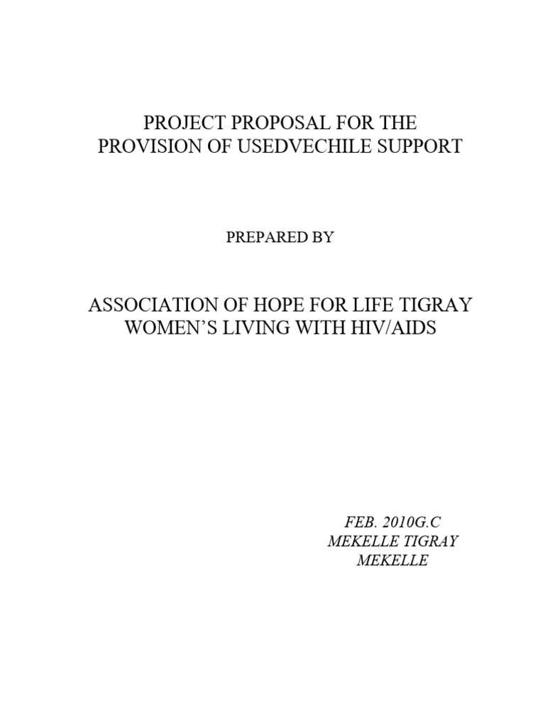 PROJECT PROPOSAL FOR THE Vehackle | PDF | Joint United Nations ...