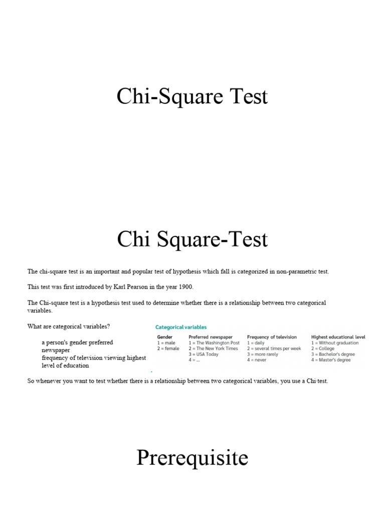 Chi Square | PDF | Statistical Hypothesis Testing | Chi Squared Test