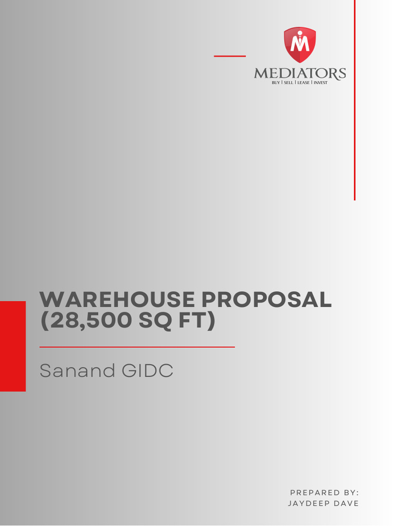 Warehouse Proposal - Sanand | PDF
