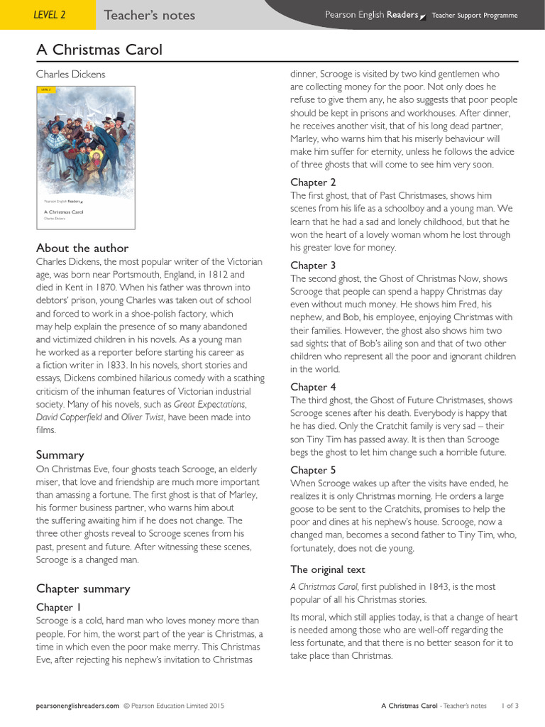 AMAZING READERS PDF Book of The Week Christmas Carol Risorse | PDF ...