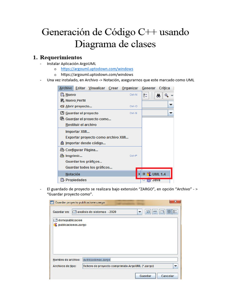 Generacion de Codigo Usando Diagrama de Clases | PDF | Lenguaje de ...