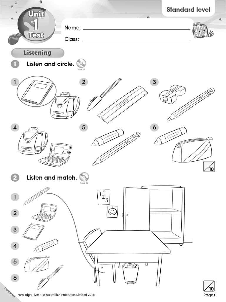 NHF L1 Units 1-9 Standard Level Tests | PDF