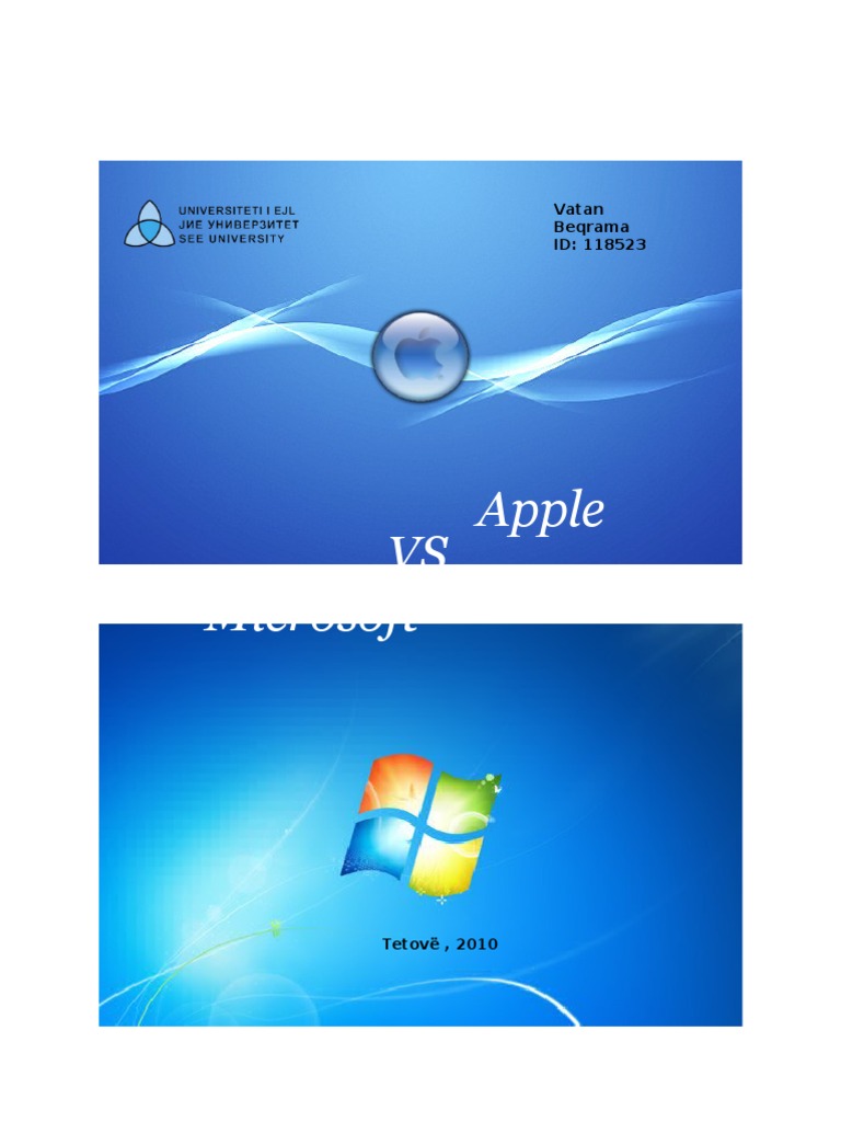 Microsoft vs. Apple | PDF