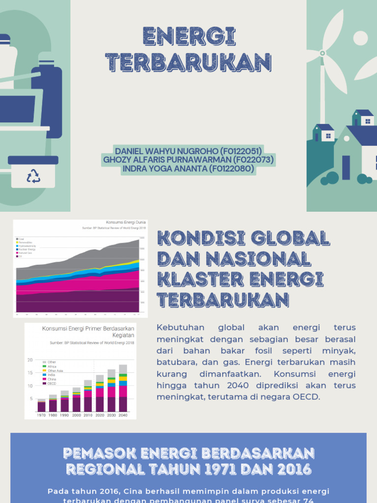 Green Illustrated Sustainability and Renewable Energy Presentation | PDF