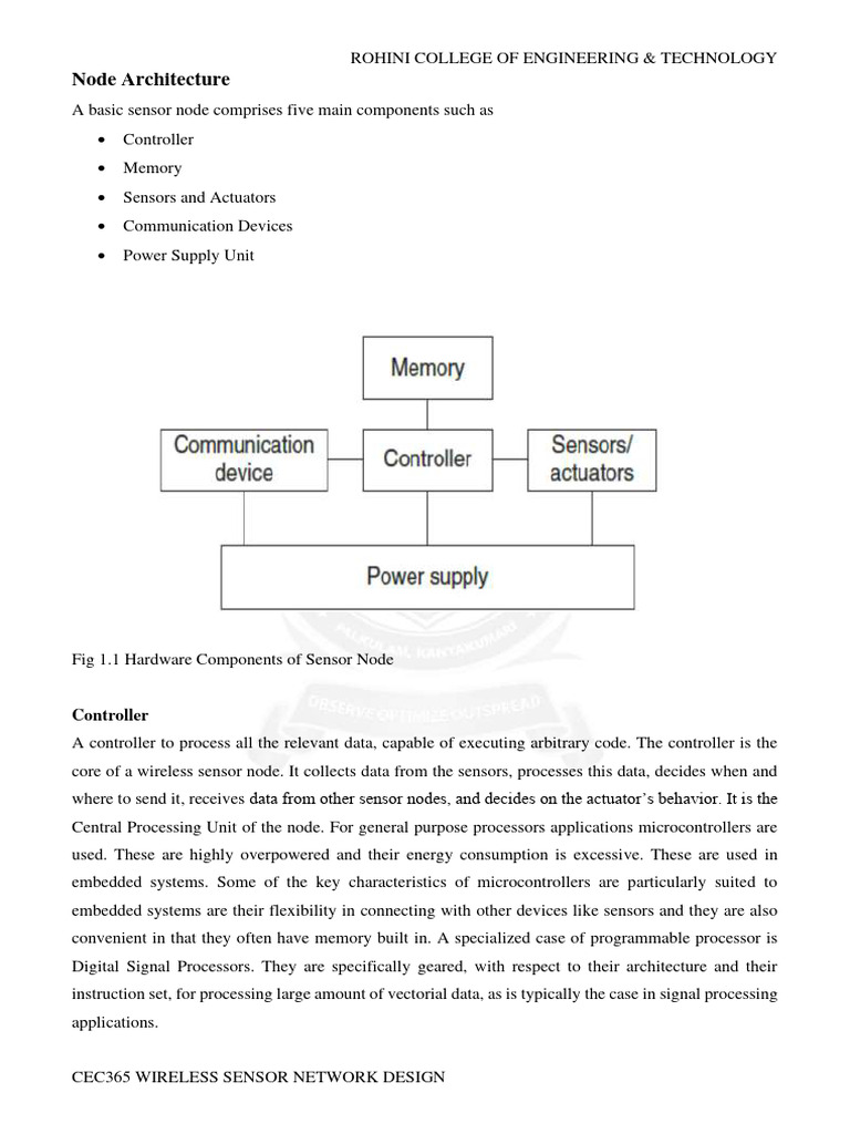 Rohini 33363355982 | PDF | Microcontroller | Wireless Sensor Network