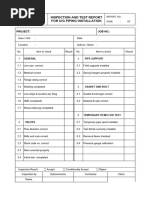 Pre Pour Inspection Checklist | PDF | Concrete | Precast Concrete