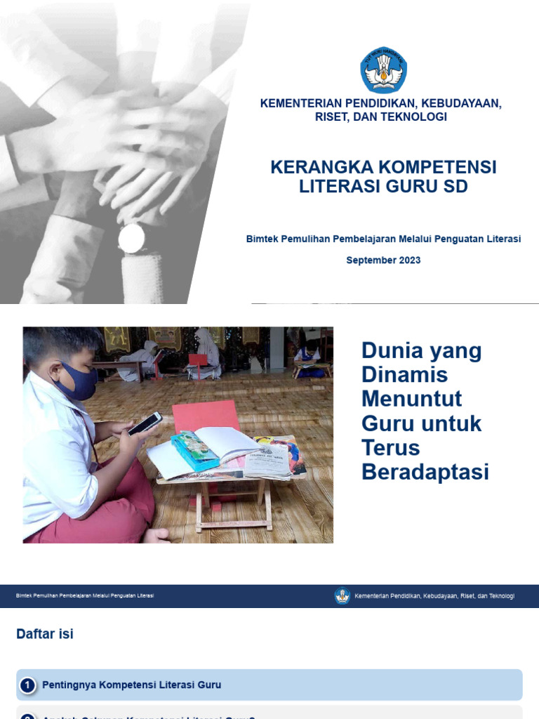 1.kerangka Kompetensi Literasi Guru SD - Rev | PDF