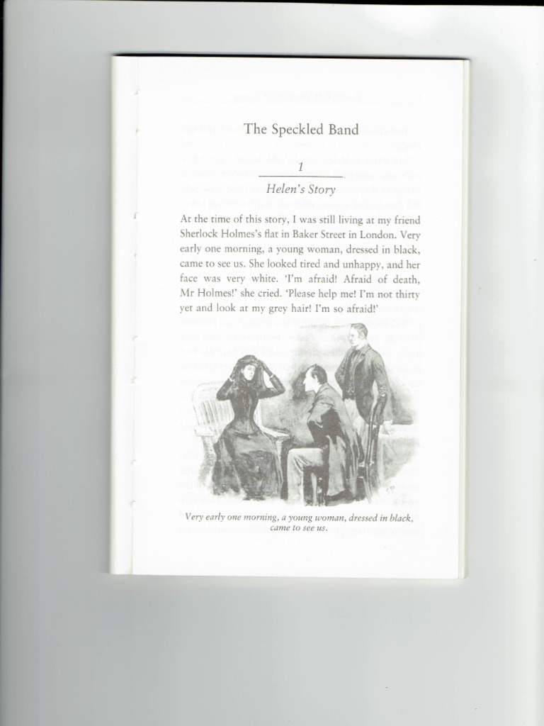 The Speckled Band (Part 1) | PDF