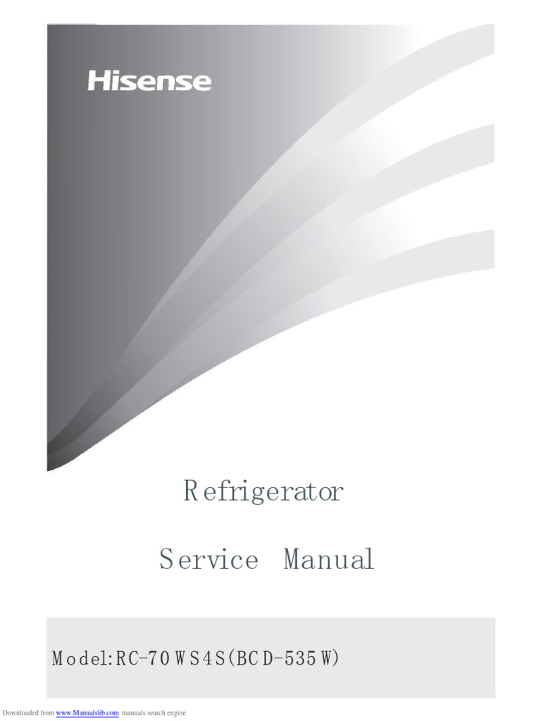 Manual Nevera rc70ws4s | PDF | Refrigerator | Manufactured Goods