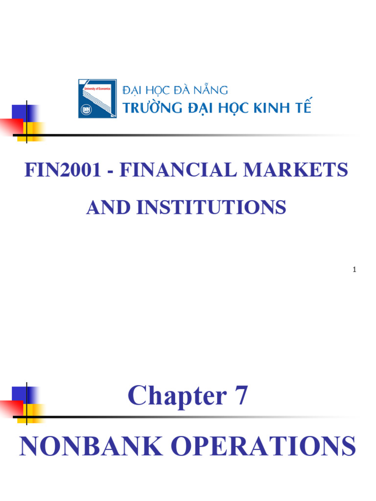 Chapter 7 - Nonbank Operations | PDF | Securities (Finance) | Insurance