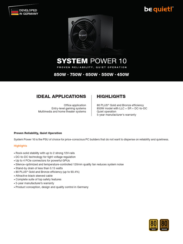 System Power 10 Datasheet en | PDF | Computing | Computer Science