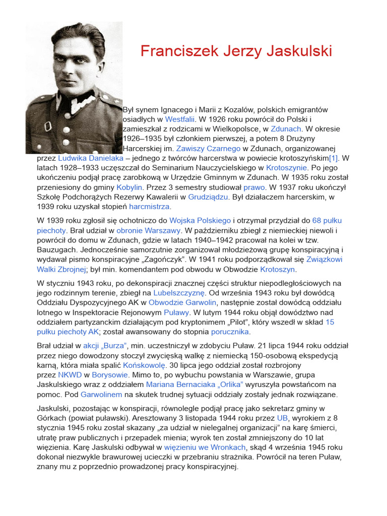 Franciszek Jerzy Jaskulski | PDF