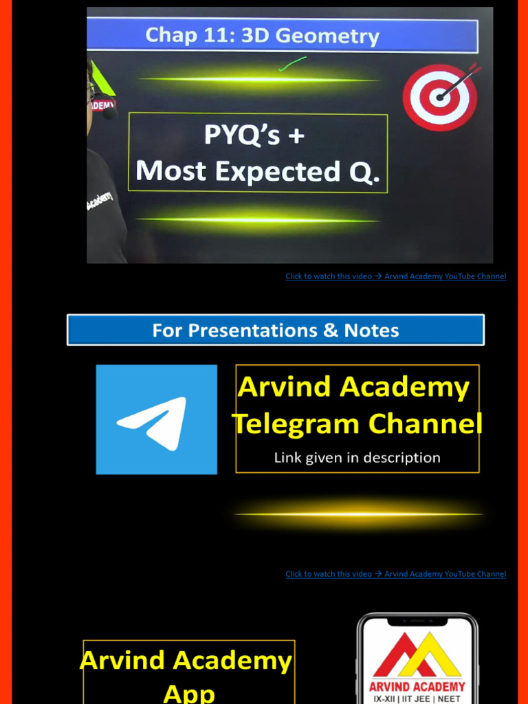 Chap 11 3D Geometry Annotations 2023 | PDF