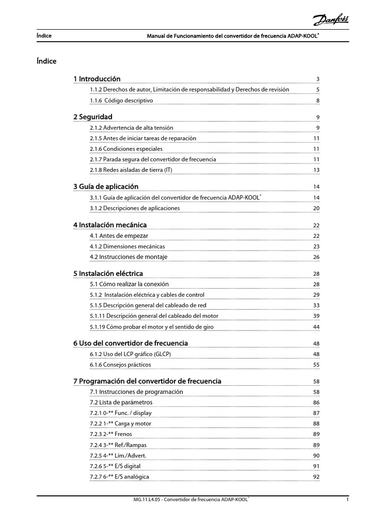 Info VDF Danfoss | PDF | Software | Ingenieria Eléctrica