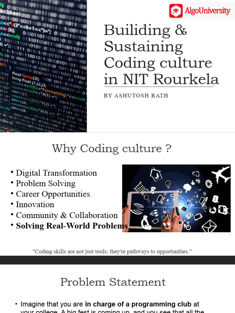 NIT Rourkela's Coding Culture Boost | PDF | Career & Growth | Social ...