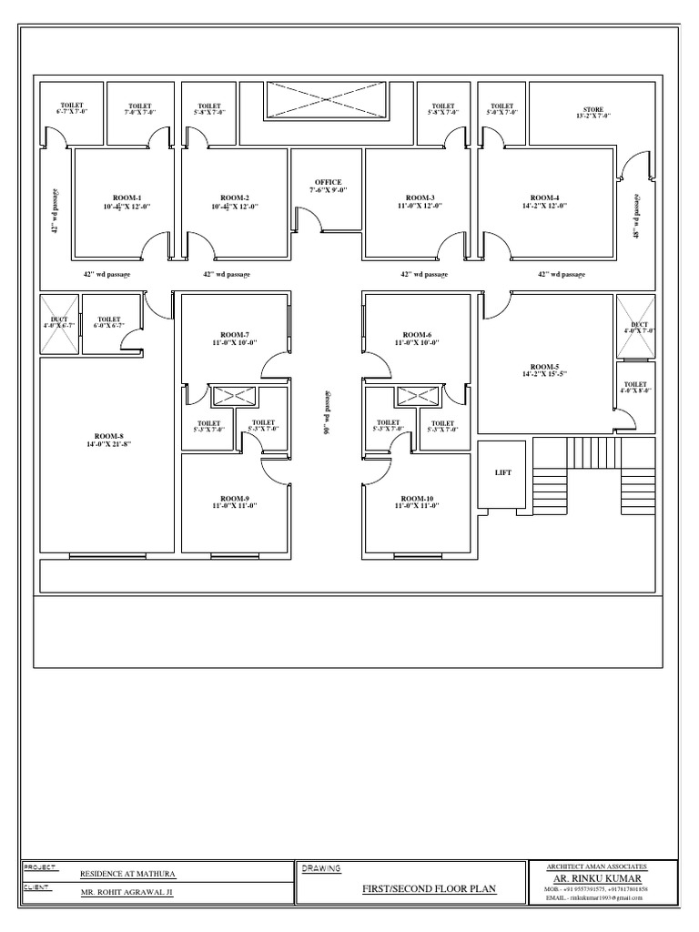 First and Second Floor Plan Details | PDF