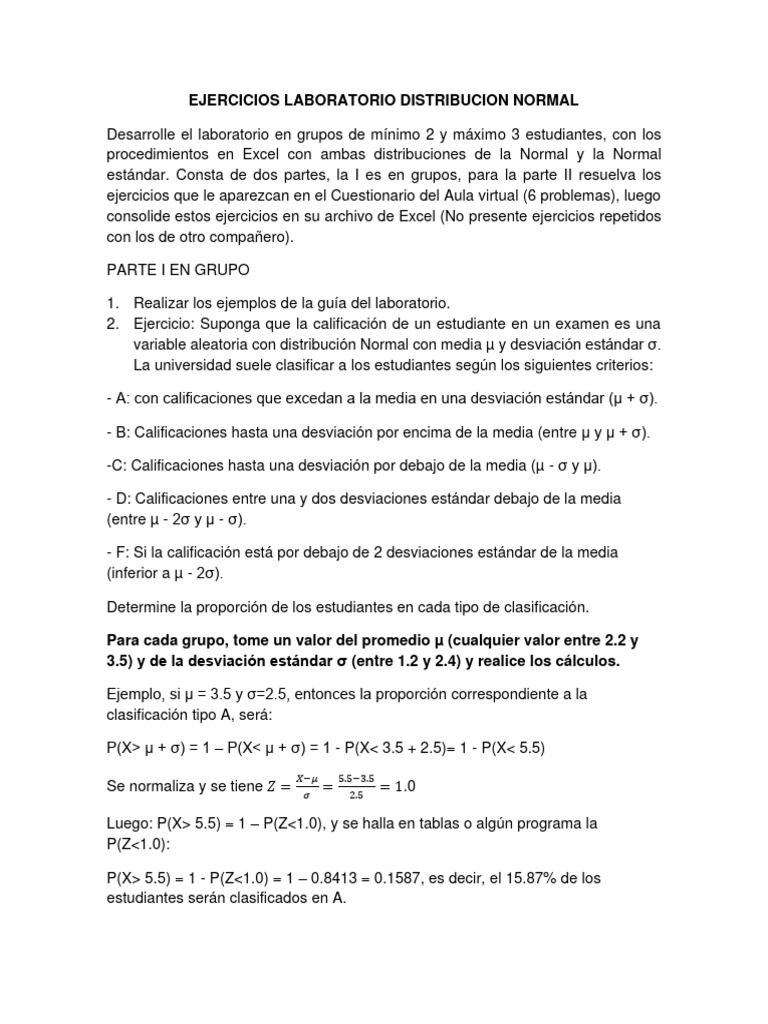 Ejerc Lab Normal 2 Estud | PDF