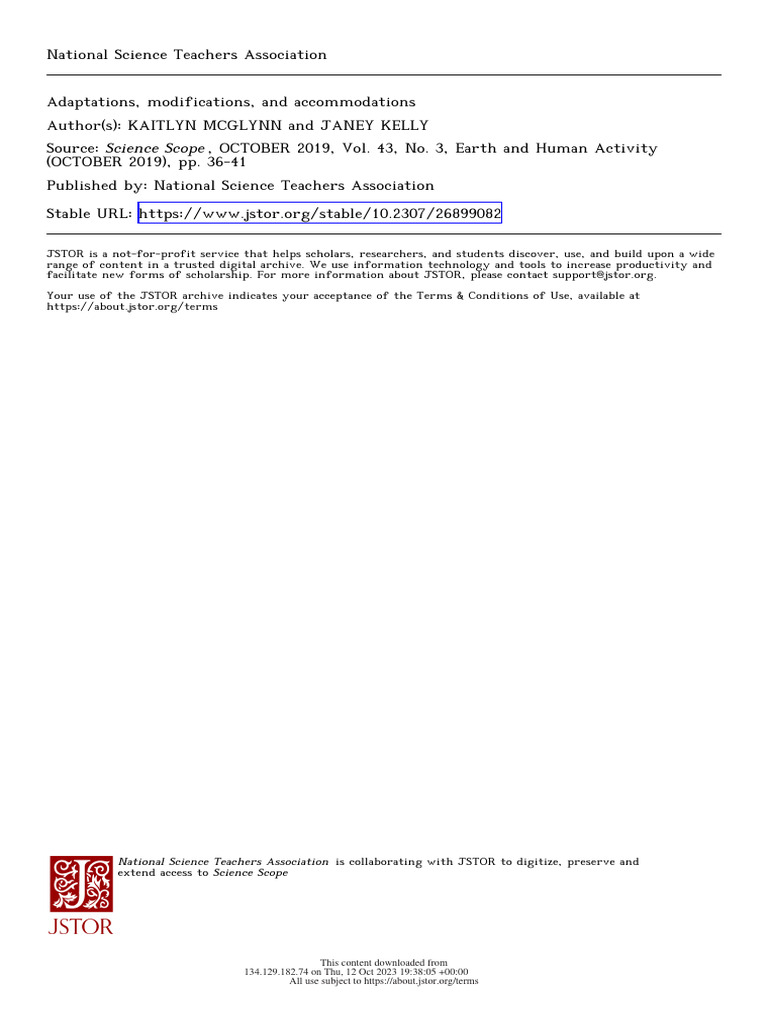 Understanding Adaptations and Modifications | PDF | Individualized ...