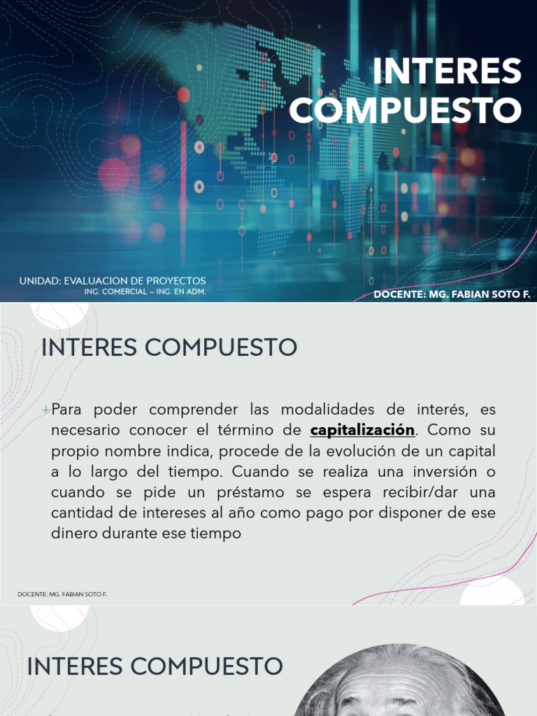 Interés Compuesto: Conceptos y Ejercicios | PDF | Interés | Interés ...